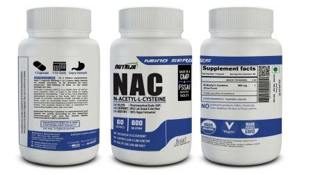 Buy N Acetyl Cysteine NAC 600mg Capsules In India NutriJa