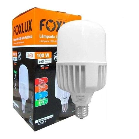 Lampada Led Alta Potencia 100w 6500k E 40 Bivolt Foxlux Leroy Merlin