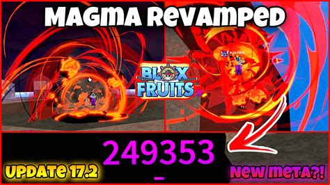 Magma Revamped Is Overpowered Blox Fruits Update Youtube