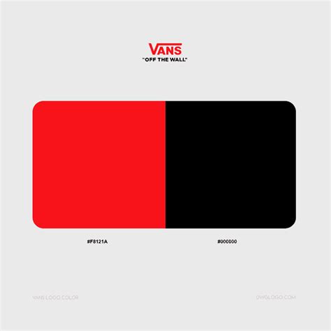 Vans Logo History Evolution Colors Code