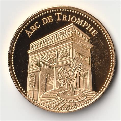 FRANCE MEDAILLE L ARC DE TRIOMPHE LES PLUS BEAUX TRESORS DU