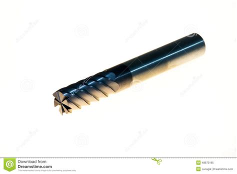 Carbure De Cannelures De La Fraise En Bout Six Enduit Image Stock