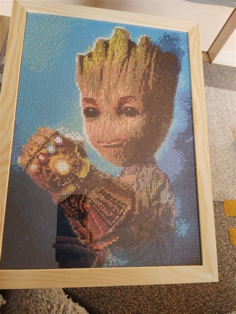 Groot Diamond Painting Haft Diamentowy Zrobiony Ramka Konin OLX Pl