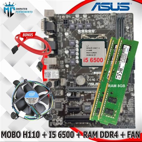 Jual Paket Mainboard H Ddr Core I Ram Fan Shopee