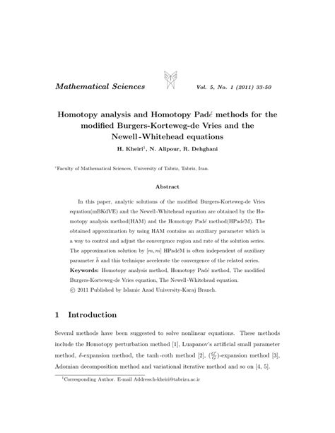 pdf homotopy analysis and homotopy pade methods for the modified burgers korteweg de vries and