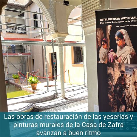 Las obras de restauración de las yeserías y pinturas murales de la Casa