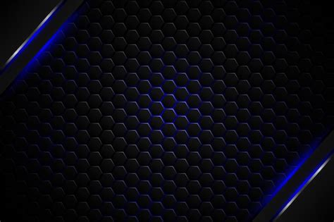 Vector De Fondo Azul Oscuro Abstracto Vector Premium