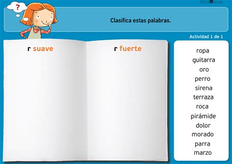 Maestra De Primaria R Fuerte Y R Suave Recursos Interactivos