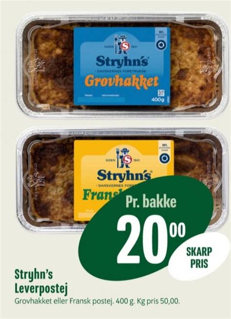 Stryhns Grovhakket Leverpostej Min Købmand maj 2023 Alle Tilbudsavis