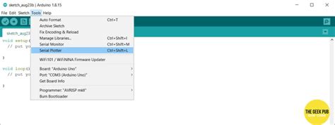 Arduino Serial Plotter Basics The Geek Pub