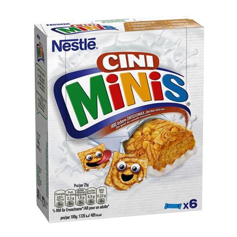Bewertung Nestlé Cini Mini Cerealien Riegel