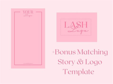Lash Tech Instagram Post Templates Canva Pink Beauty Etsy