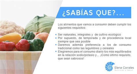 Criterios para comer Blog Elena Corrales Nutrición y Salud