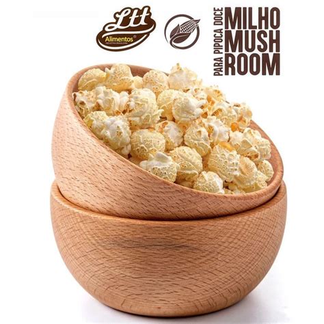 Milho De Pipoca Mushroom Para Receitas Gourmet Pipocas Doces E Salgadas