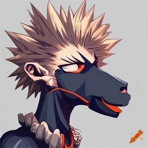 Artwork Of Bakugo As A Goat On Craiyon