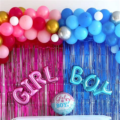 DNBOD Kit de decoración de revelación de género guirnalda de globos de