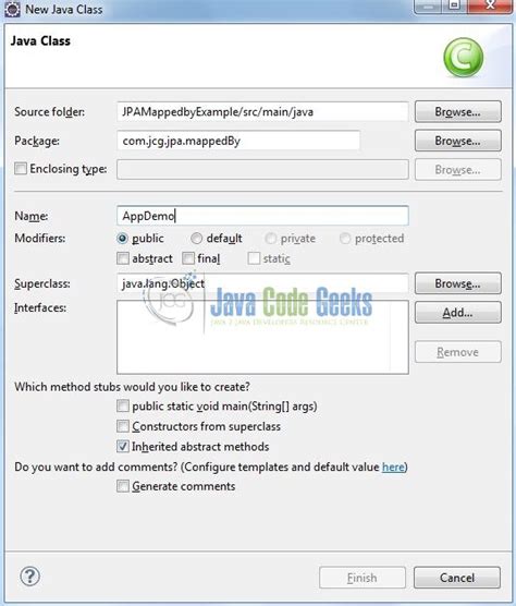 JPA MappedBy Example Java Code Geeks
