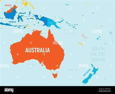 Continente De Oceania Y Sus Paises