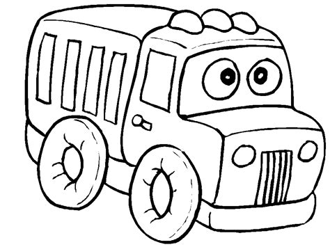 Desenhos para Pintar Desenho de Caminhão para Colorir