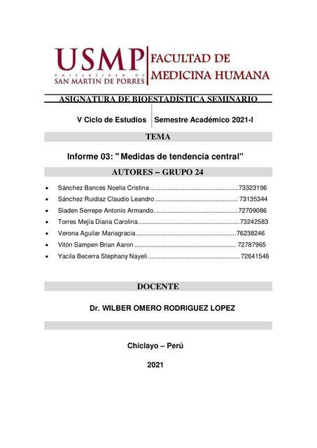 Medidas De Tendencia Central Tiroxina Med UDocz