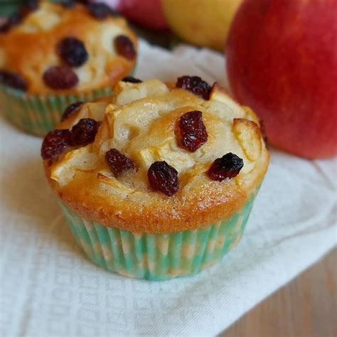 Muffin Mela E Uvetta Dolce Soffice Senza Burro Artofit