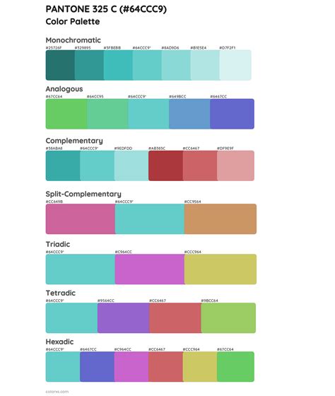 Pantone C Color Palettes Colorxs