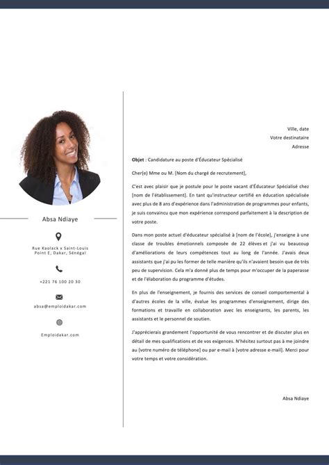 Exemples De Lettre De Motivation Ducateur Sp Cialis T L Charger