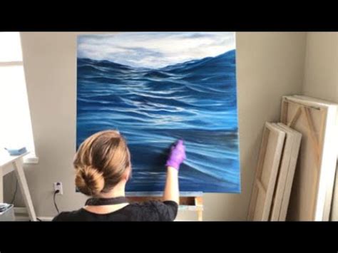 Oil Painting Tutorial How To Paint Realistic Ocean Waves YouTube