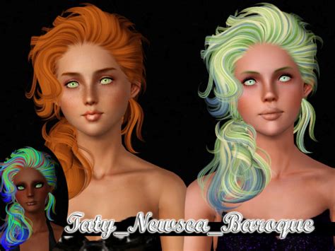 Newsea S Hairstyles Retextured By Taty Sims Hairs