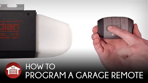 Programming A Garage Door Remote