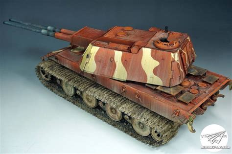 1 35 德国E 100双管88mm防空坦克Amusing Hobby 静态模型爱好者 致力于打造最全的模型评测网站