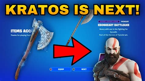 Fortnite Kratos Skin Leviathan Axe Pickaxe Return Release Date Youtube
