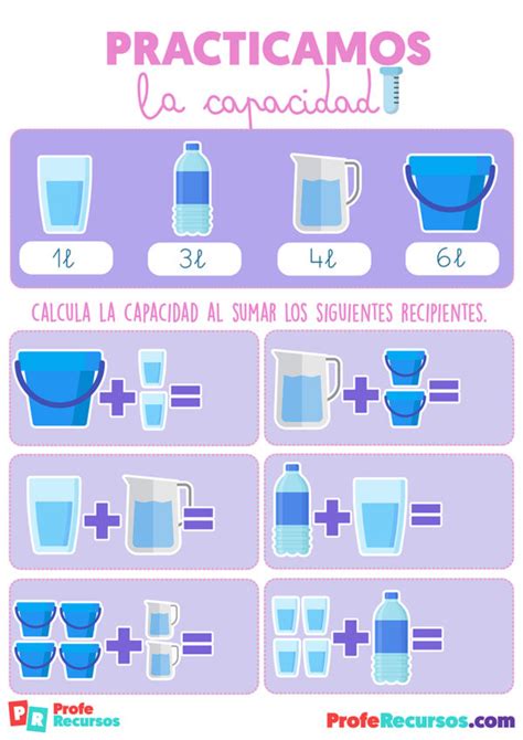 Ejercicios De Capacidad Unidades De Medida