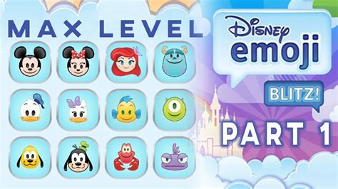 Disney Emoji Blitz Maxed Level Emojis Part 1 YouTube