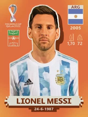Figurita Lionel Messi Álbum Panini Qatar 2022 Cuotas sin interés