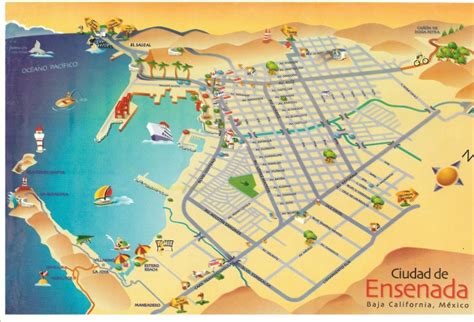 Ensenada Mexico Attractions Map Of Ensenada City Area Ensenada