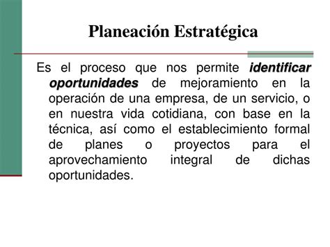 PPT Planeación Estratégica PowerPoint Presentation free download