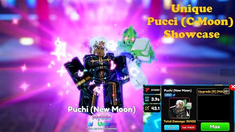 Unique Pucci New Moon Showcase In Anime Adventure Youtube