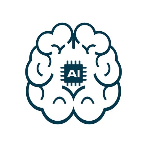 Brin Of Artificial Intelligence Icons Ai Icon Vector Design Used In