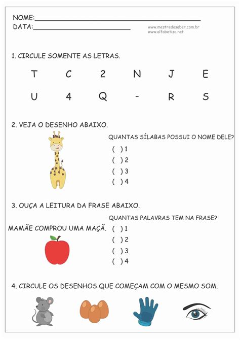 Sondagem Inicial Mestre Do Saber