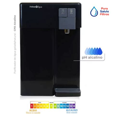 Filtro Purificador Água Gelada e Natural Super Alcalina Ionizada Ph 9 5