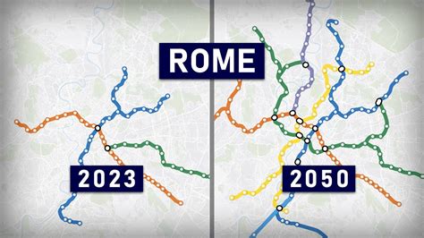 Evolution Of The Rome Metro Animation Youtube