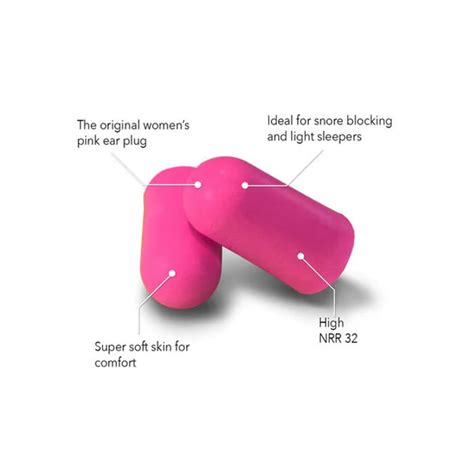 Sleep Pretty In Pink Ear Plugs 14 Pair Card Health Cares