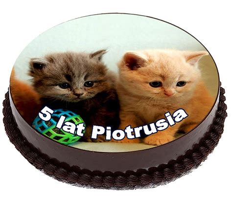 OPŁATEK NA TORT 14 Kotki Kot Kociaki Kotek 20cm 7308916511