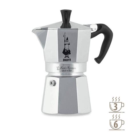 Cafetière italienne Moka express de Bialetti Contenance 3 tasses