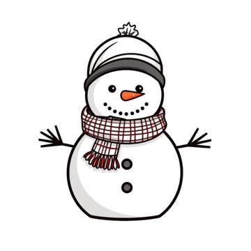 Dibujo De Doodle Lineal Mu Eco Nieve Dibujos Animados Invierno Lindo