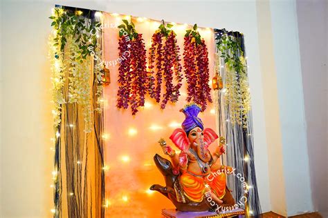 A Beautiful Ganesh Chaturthi Decoration For Home In Your City Delhi NCR