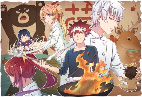 Tadokoro Megumi Nakiri Erina Yukihira Souma Yukihira Soma