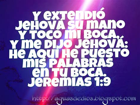 Compartamos la Palabra de Elohim Y extendió Jehová su mano y tocó mi