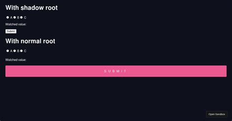 React Hook Form Bug In Shadow Root Forked Codesandbox